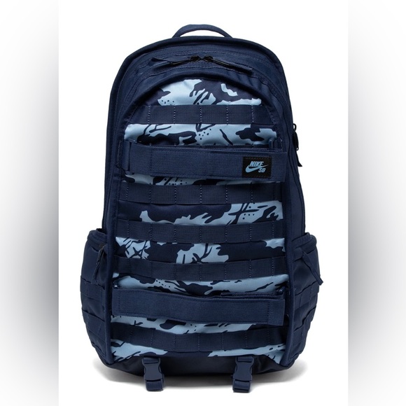 Nike | Bags | Nike Sb Rpm Navy Camo Skateboard Backpack Large | Poshmark